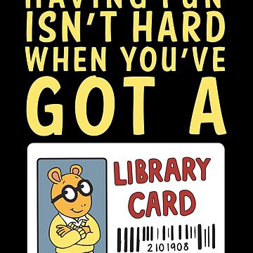 "Arthur Library Card" Sticker for Sale by RACHELRAE09 | Redbubble