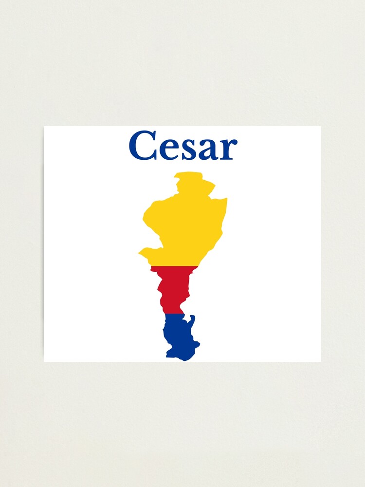 Lámina fotográfica «Mapa del Departamento de Cesar, Departamento de ...