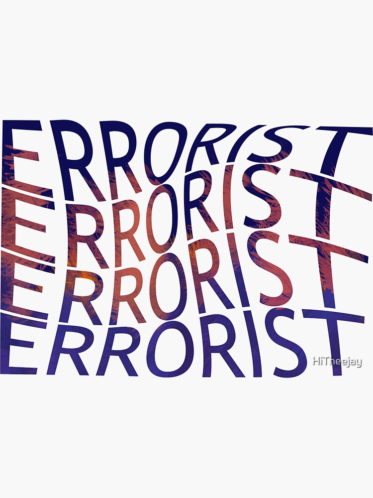"ERRORIST " Sticker for Sale by HiTheejay | Redbubble