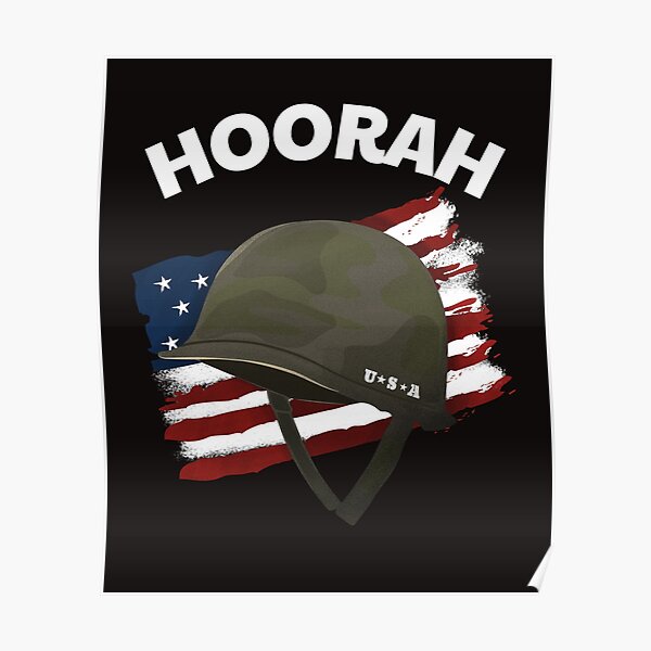 "Hoorah Military " Poster for Sale by TitanRN | Redbubble
