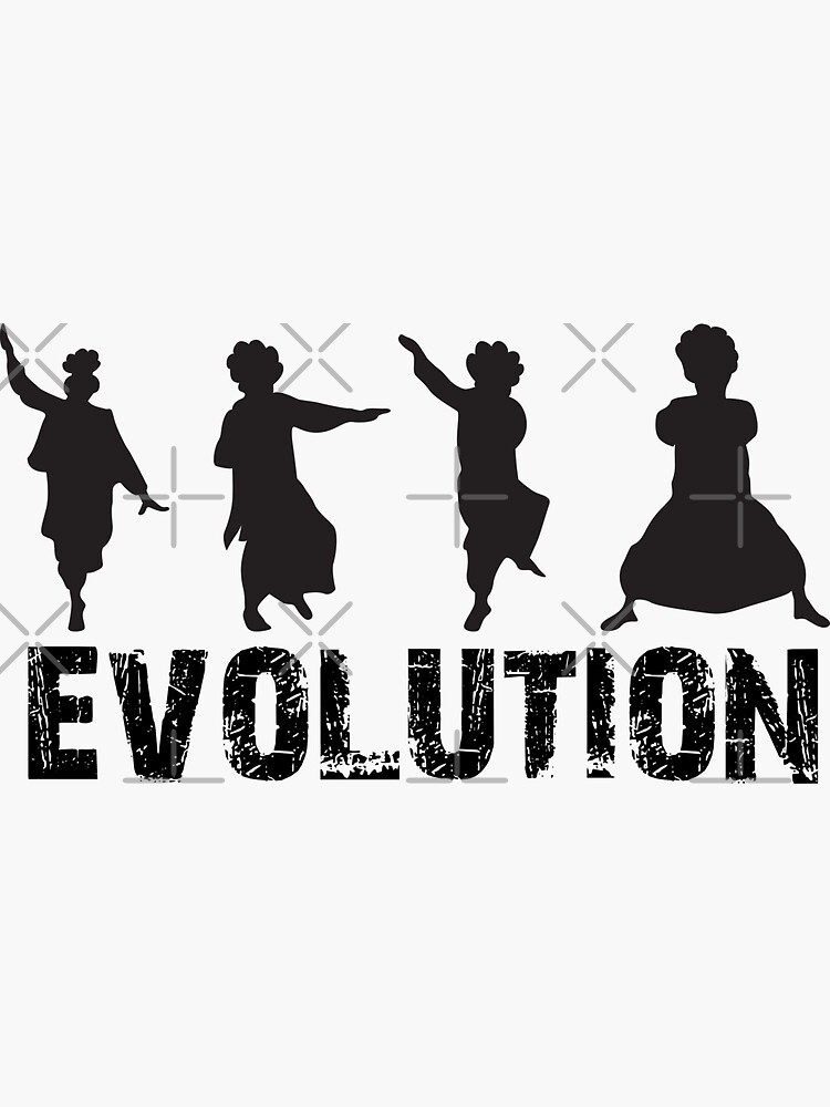 "Bhangra Evolution" Sticker by sarpanch | Redbubble