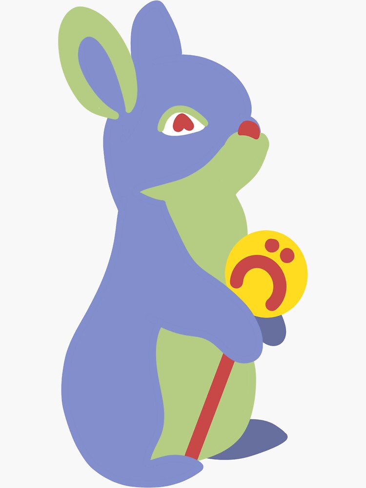 "sad bunny" Sticker for Sale by artcielito | Redbubble