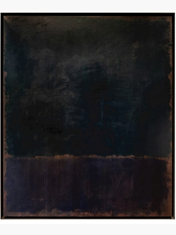 "Mark Rothko Black Painting Style" Mounted Print for Sale by htmxrxs ...