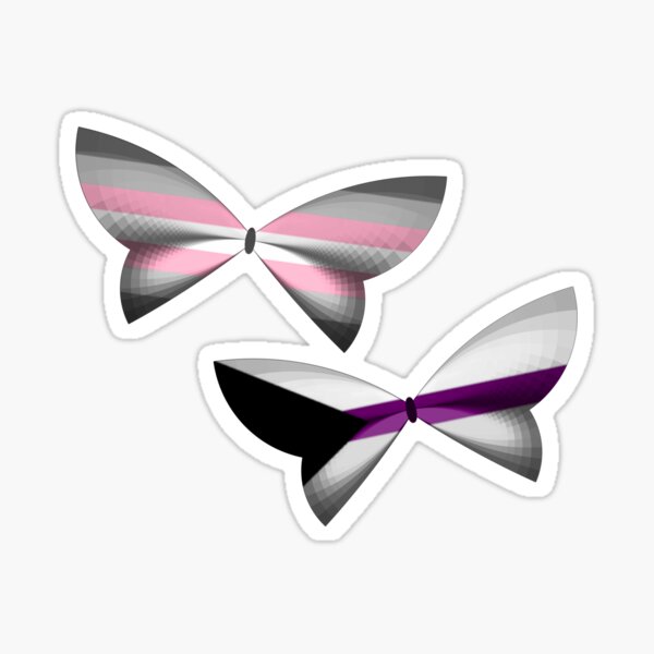 "Demisexual Demigirl Pride Butterflies" Sticker for Sale by ...