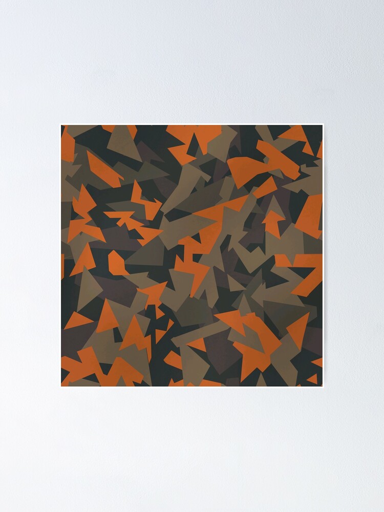 "Autumn Dazzle Splinter Camo" Poster by jdotrdot712 | Redbubble