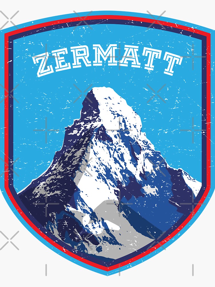 "Zermatt - Switzerland" Sticker for Sale by studio838 | Redbubble