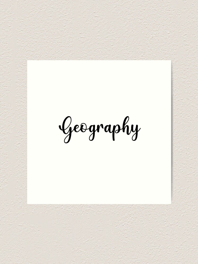 "geography label" Art Print for Sale by metanoid | Redbubble