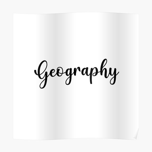 "geography label" Poster for Sale by metanoid | Redbubble