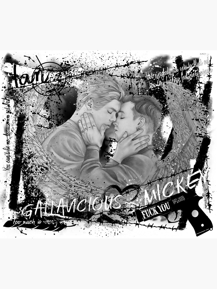 Lámina fotográfica «Bloody Gallavich Art-Drawing - Versión blanca 1» de ...