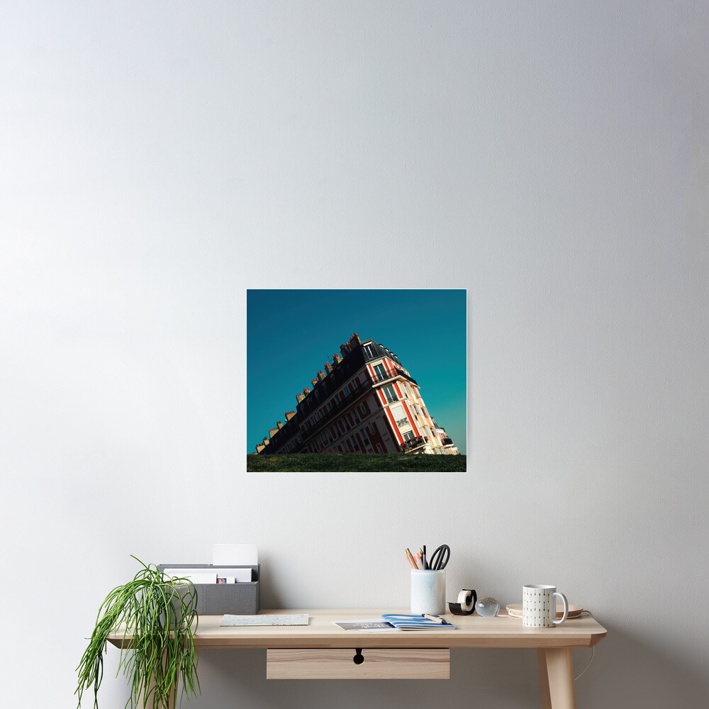 "Tilted Building Artistic Approach " Poster by monoRad | Redbubble