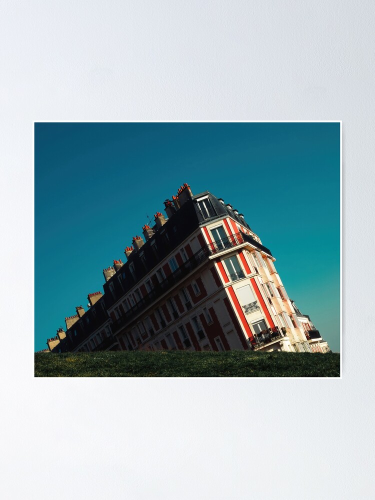 "Tilted Building Artistic Approach " Poster by monoRad | Redbubble