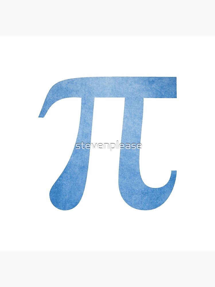 "Blue Pi Symbol" Poster for Sale by stevenplease | Redbubble