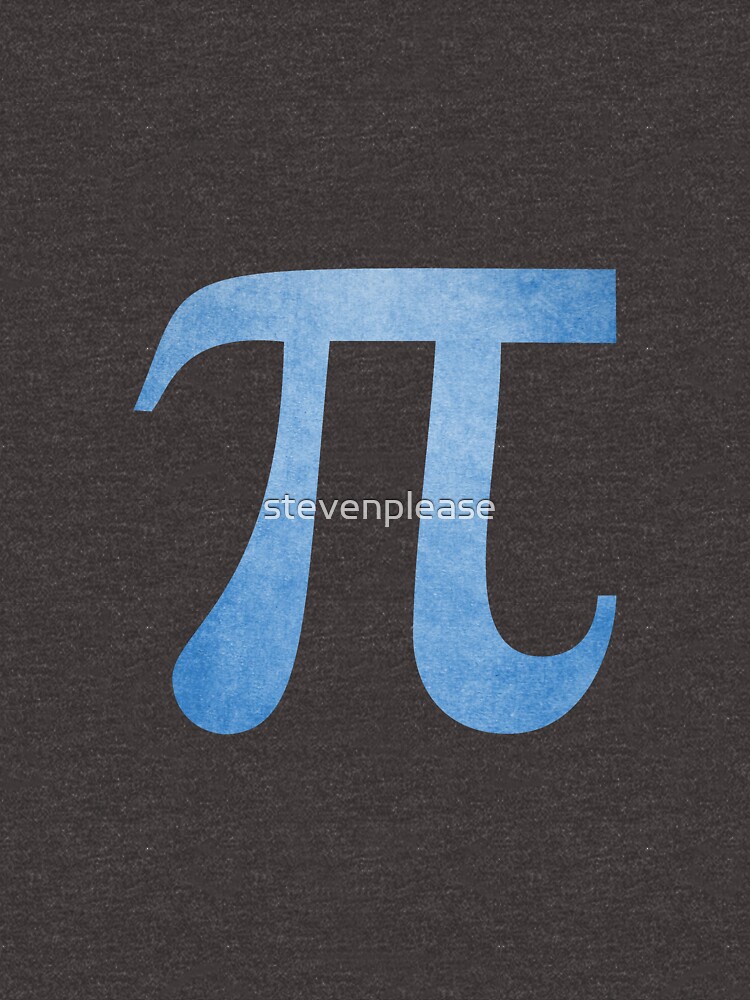 "Blue Pi Symbol" T-shirt by stevenplease | Redbubble