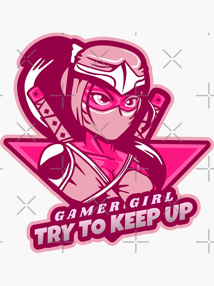 "Yes I'm a Gamer Girl Try to Keep Up, Pink, Inspired by Fortnite Skins ...