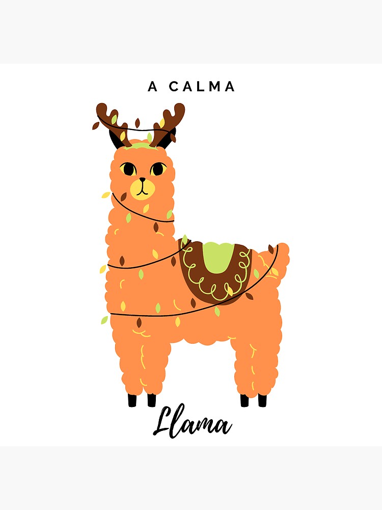 "A Calma Llama" Sticker by mouilioa | Redbubble