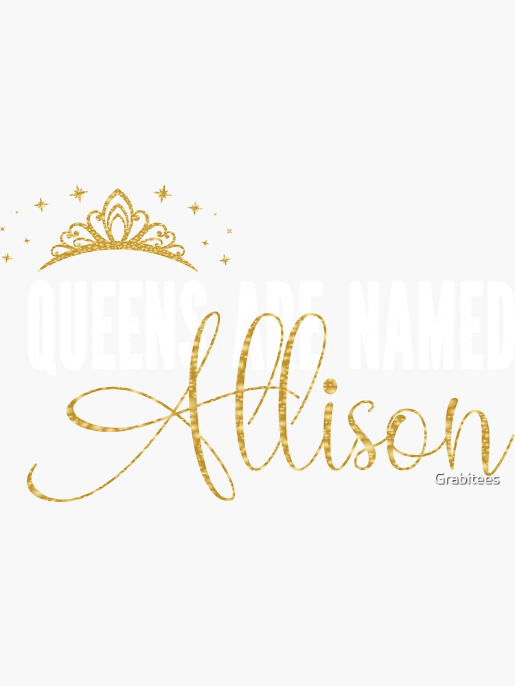 Pegatina «Gráfico de niña de nombre personalizado de Queens Are Named ...