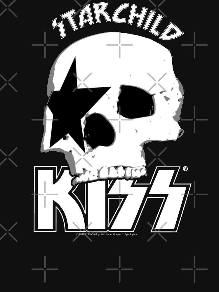"KISS Band Starchild Skull Design " T-shirt for Sale by designminimal ...