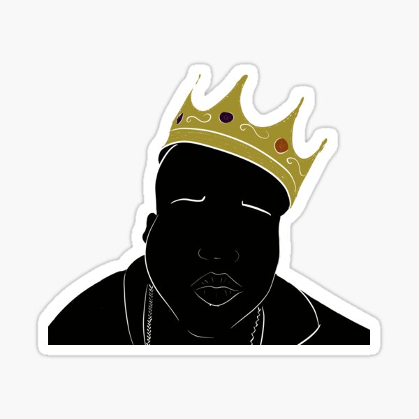 Notorious BIG Sticker Decal Biggie Smalls 90s Nostalgia Round 1990s Hip ...