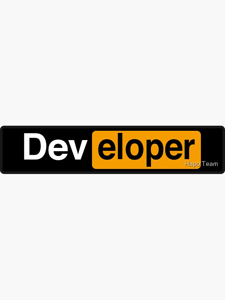 "Developer " Sticker for Sale by ProgrammingMeme | Redbubble