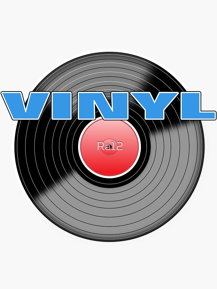 "Vinyl Record 4 Logo" Sticker for Sale by Ra12 | Redbubble