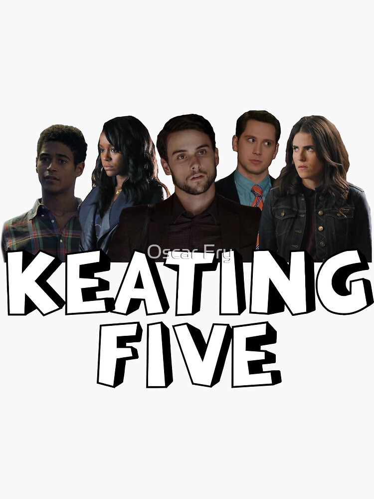 "Keating Five" Sticker for Sale by Oscar Fry | Redbubble