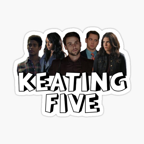 "Keating Five" Sticker for Sale by Oscar Fry | Redbubble