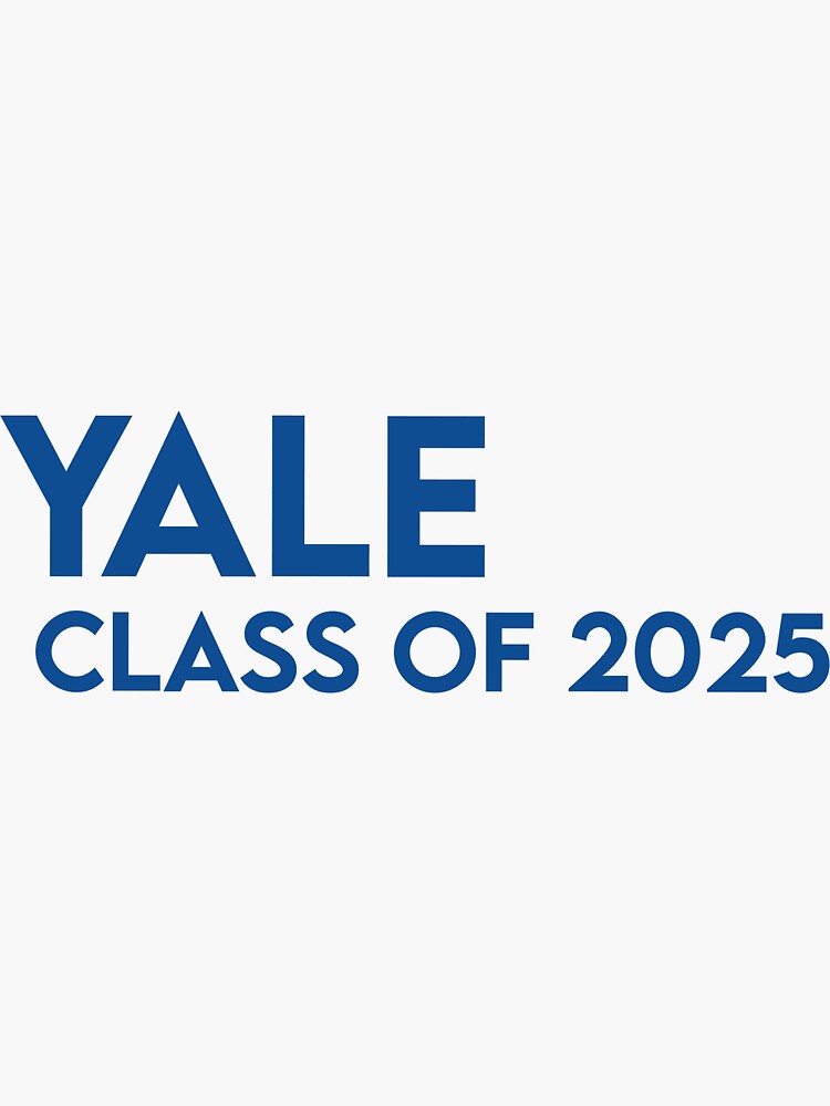 "Yale Class of 2025 Design" Sticker by TooManyCows | Redbubble