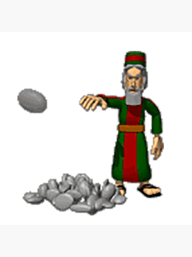 "Rock thrower meme palestine man" Photographic Print for Sale by ...