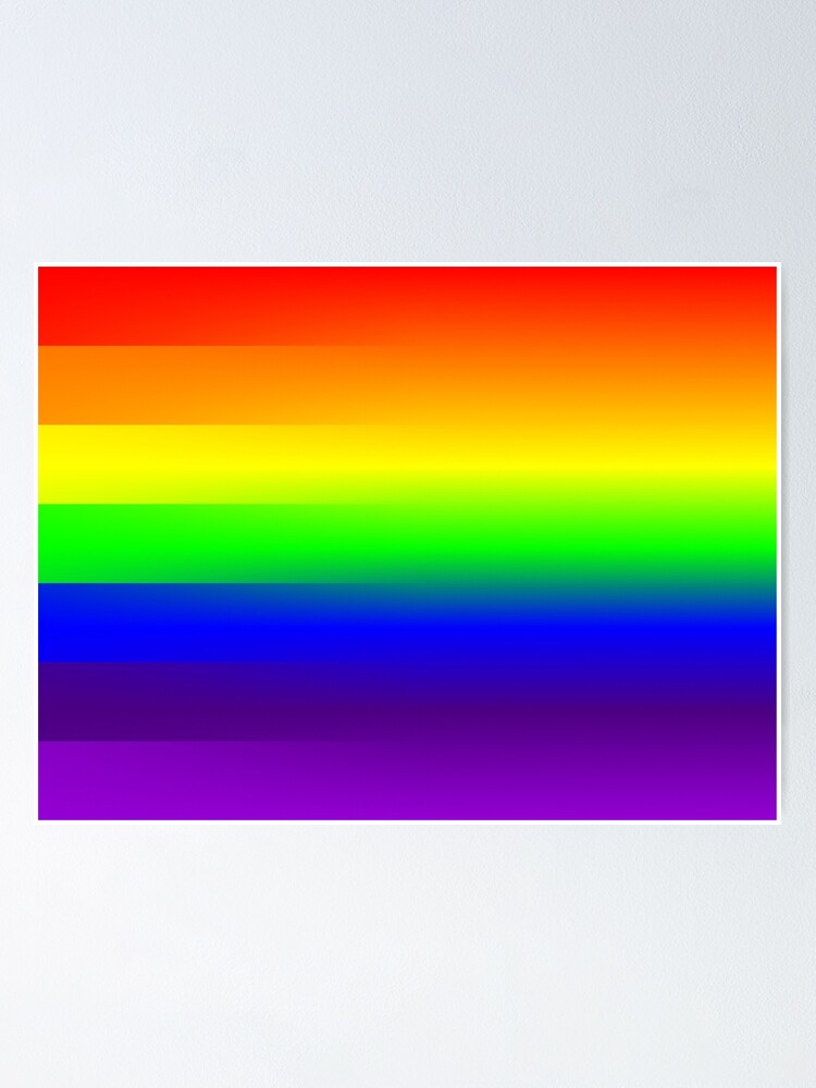 "Stripes to gradient rainbow colors" Poster for Sale by Plotter4you ...