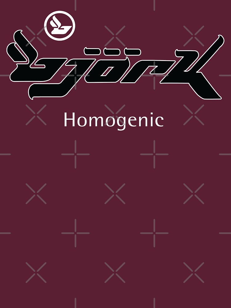 "Bjork Homogenic Logo (Black / White)" T-shirt for Sale by ...