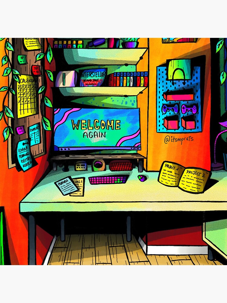 "Welcome room" Sticker by itsmprats | Redbubble