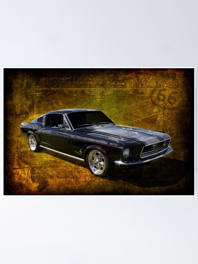Póster «68 Fastback» de cars | Redbubble