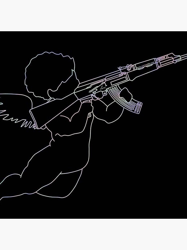 "Cupid ak-47 angel gun" Pillow for Sale by Nivoxi | Redbubble