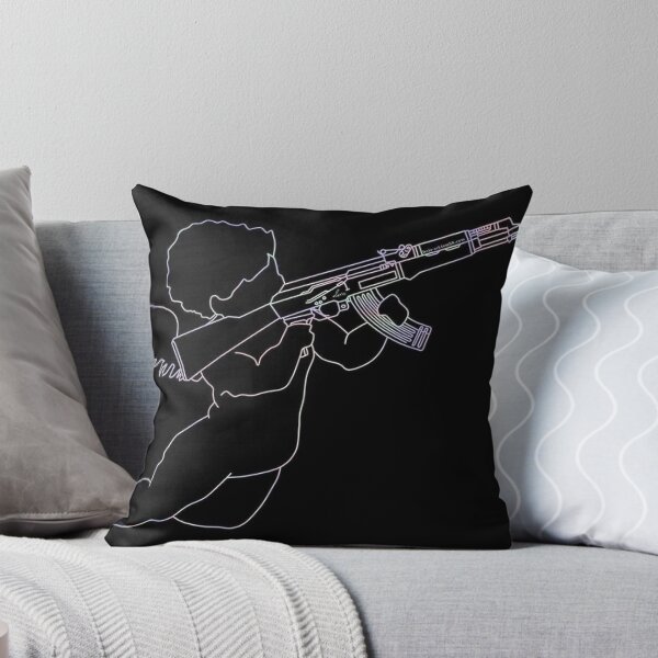 "Cupid ak-47 angel gun" Pillow for Sale by Nivoxi | Redbubble