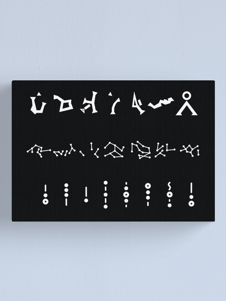 "Stargate Address - SG1 Atlantis Universe" Canvas Print by AFFPrints ...