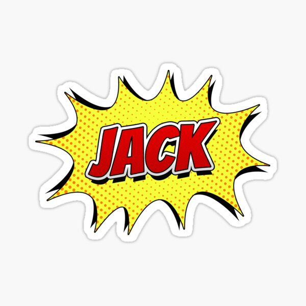 "Jack Name, Jack Birthday Gift" Sticker for Sale by FunnyMaskShop ...