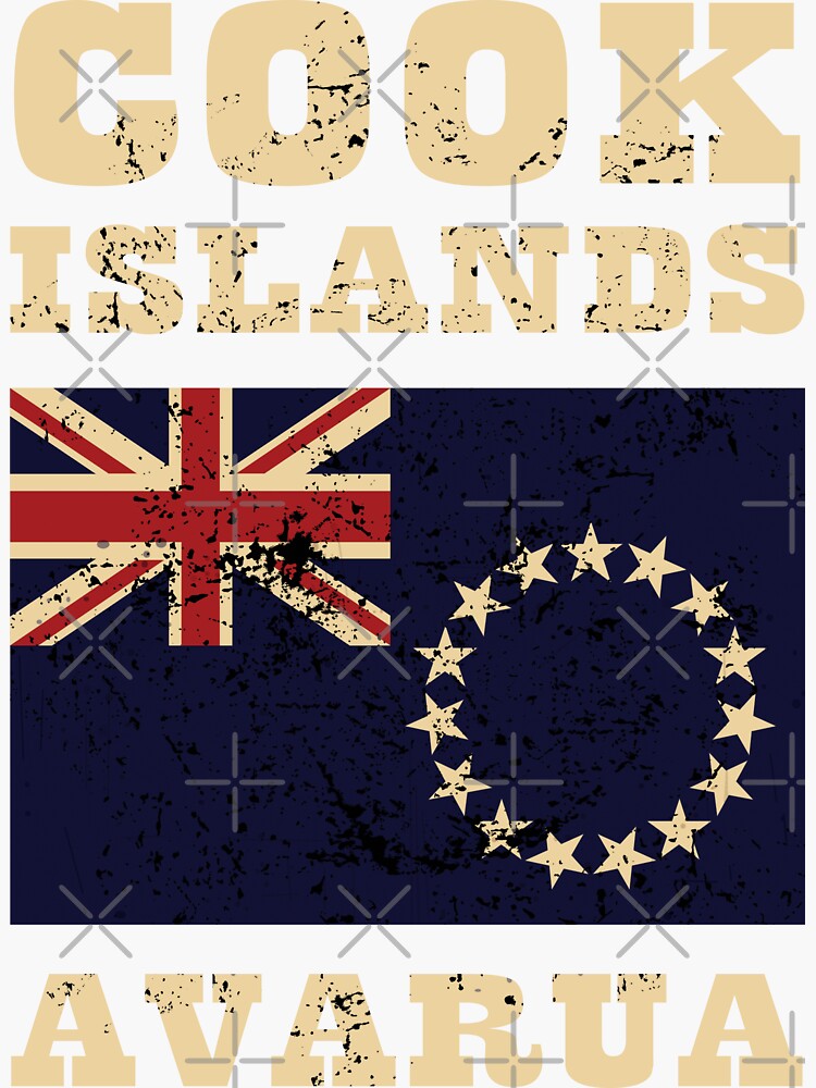 "Flag of Cook Islands" Sticker by KewaleeTee | Redbubble