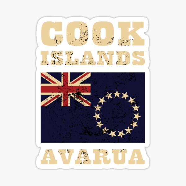 "Flag of Cook Islands" Sticker by KewaleeTee | Redbubble