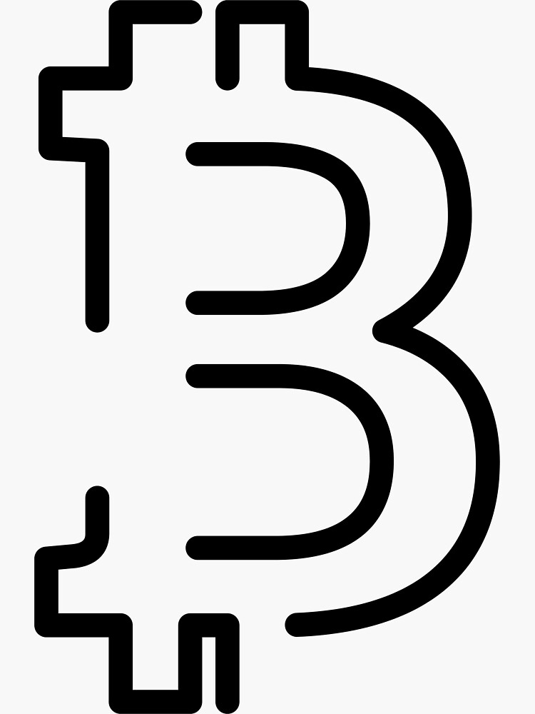 "Bitcoin Logo Crypto BTC" Sticker by Mobilitips | Redbubble