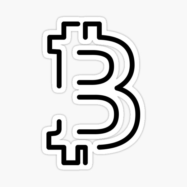 "Bitcoin Logo Crypto BTC" Sticker by Mobilitips | Redbubble