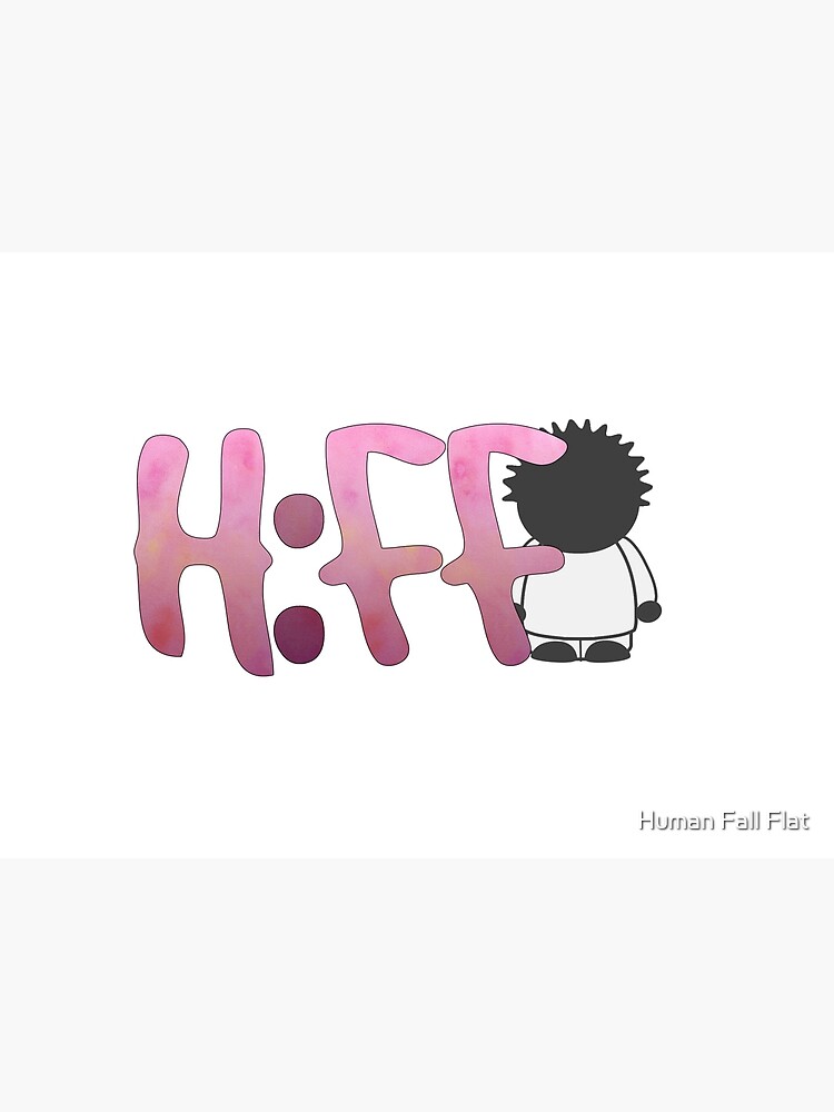 "Human: Fall Flat Slate Pink Logo" Art Print by tooo | Redbubble