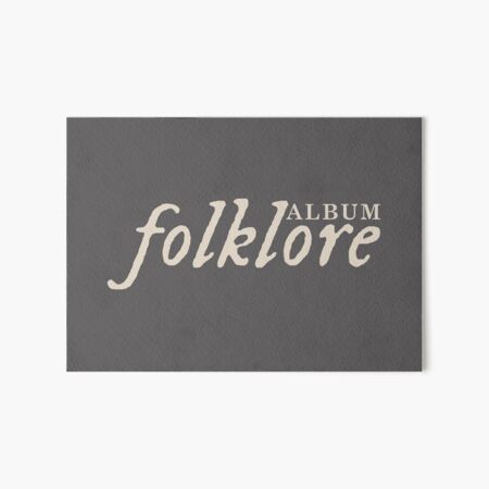 "folklore album logo art" Art Board Print by camille95 | Redbubble