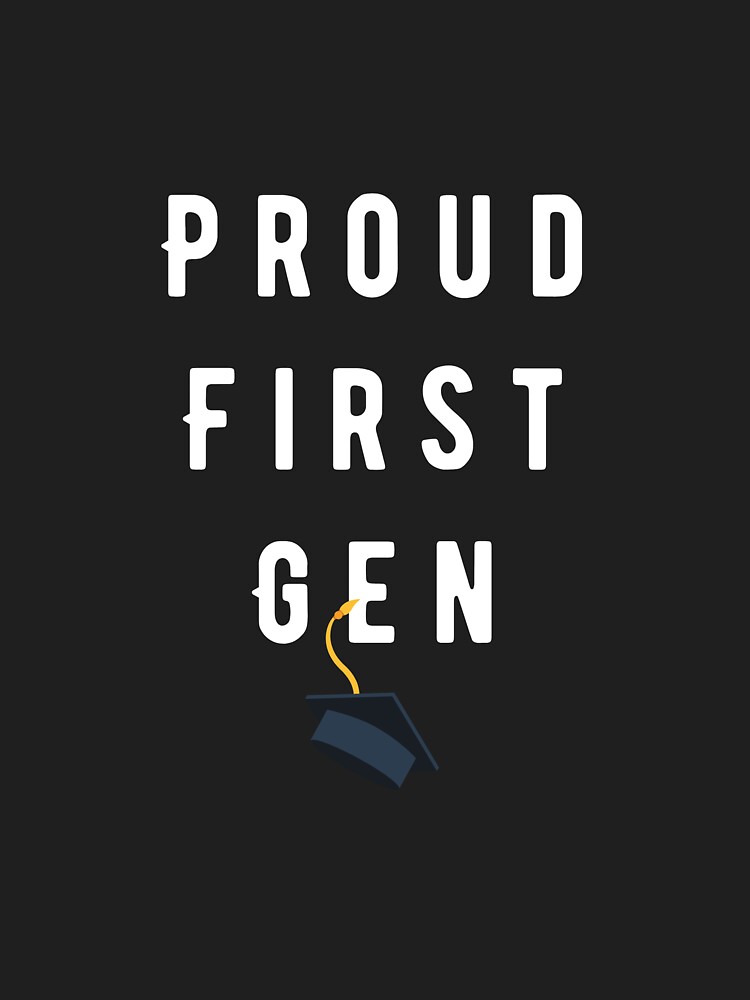 "Proud First Gen -- Black Bold -- Graduation Cap" Sticker by ...