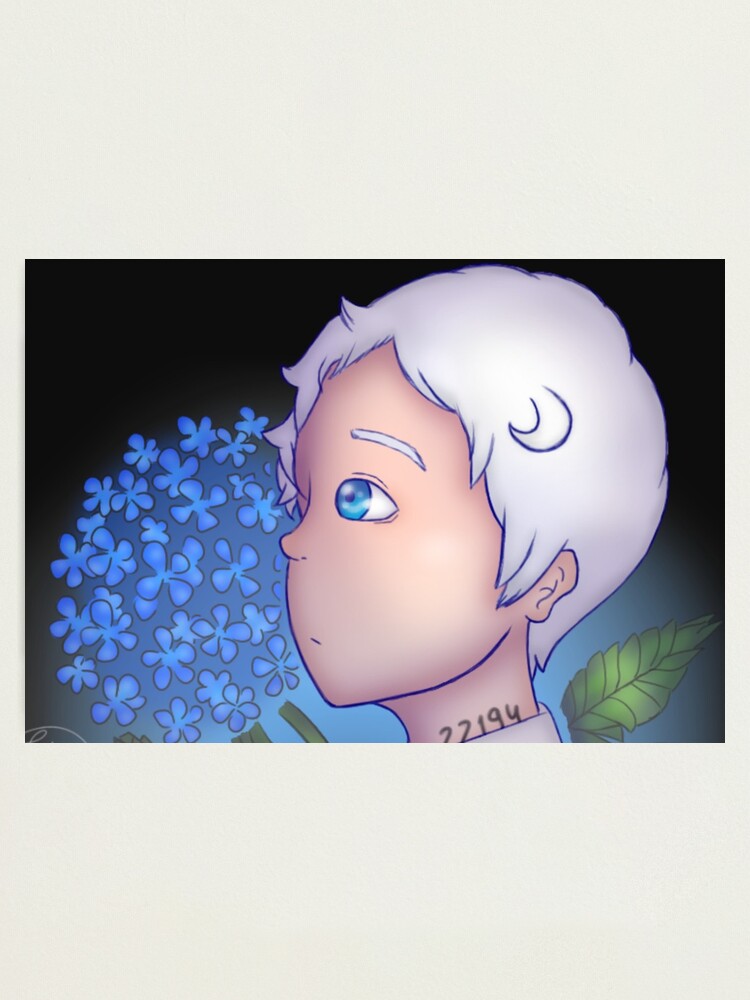 "Norman with flowers The Promised Neverland (Head)" Photographic Print ...