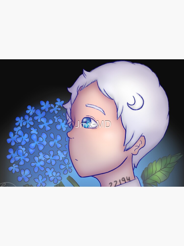 "Norman with flowers The Promised Neverland (Head)" Sticker by Jmx-MD ...