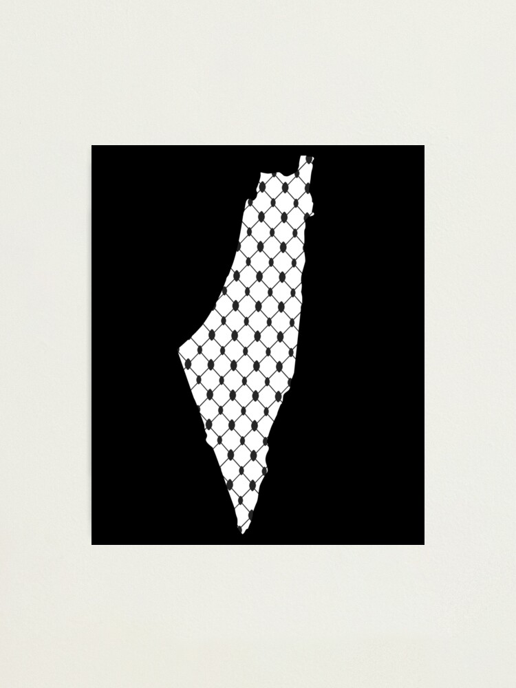 "Palestine Keffiyeh Map" Photographic Print for Sale by LifestylePrints ...