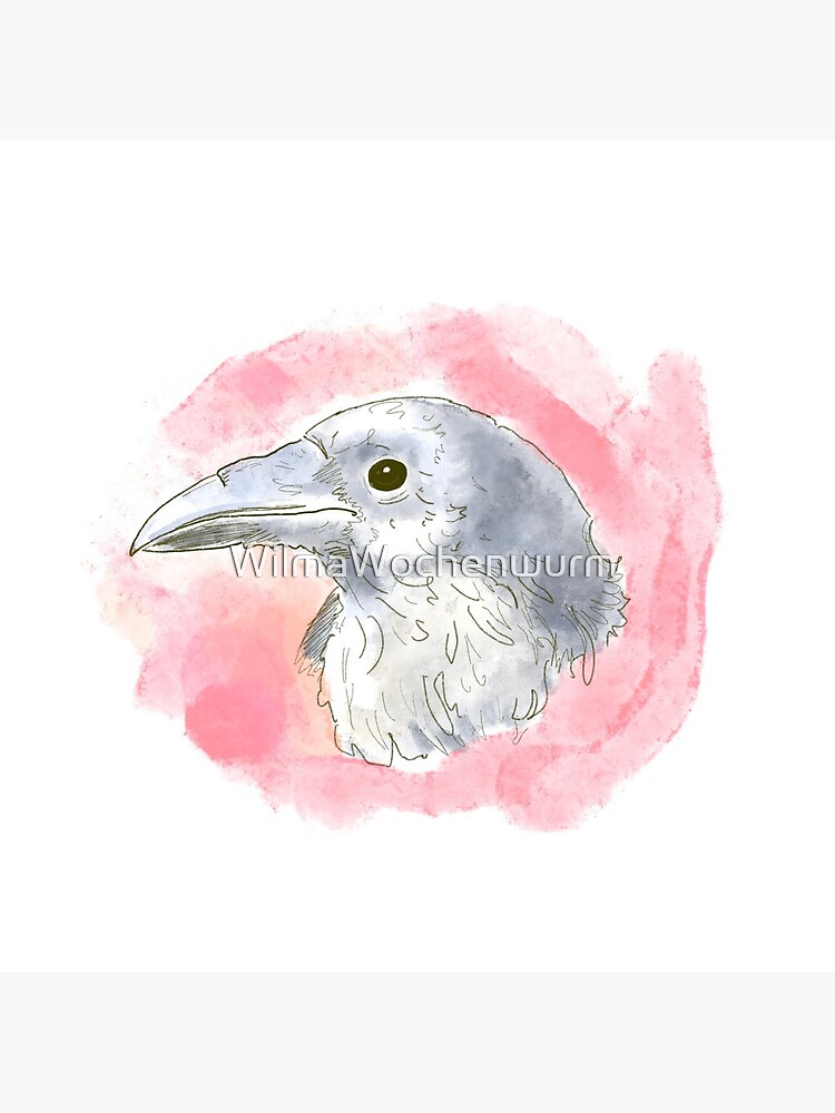 "Pink raven." Art Print by WilmaWochenwurm | Redbubble