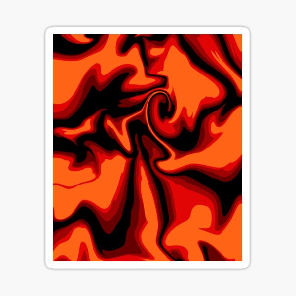 "Marble Pattern Red-Black" Sticker by Yagamioflight | Redbubble