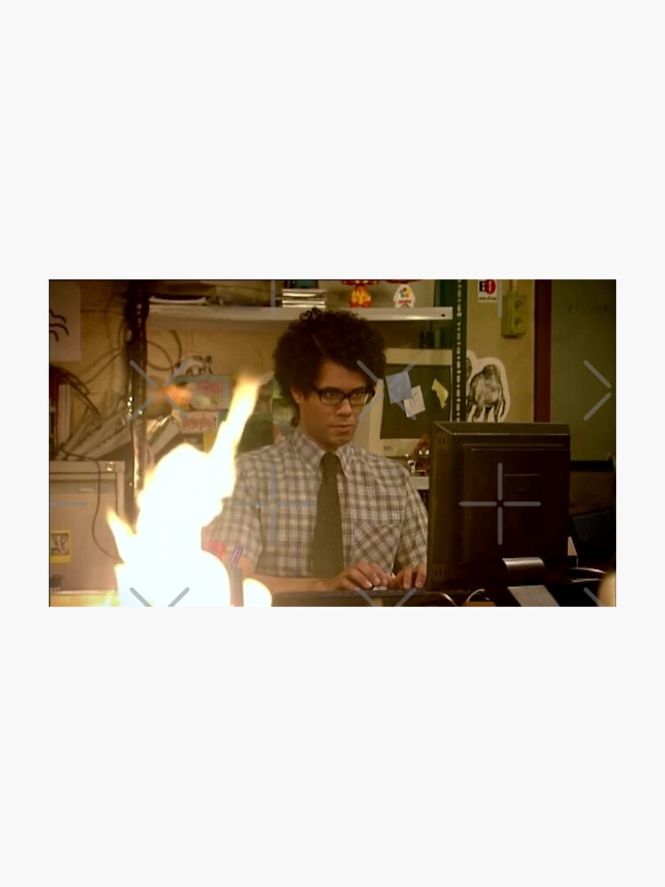 "Richard Ayoade's FIRE! scene from the hit TV show 'The IT Crowd ...