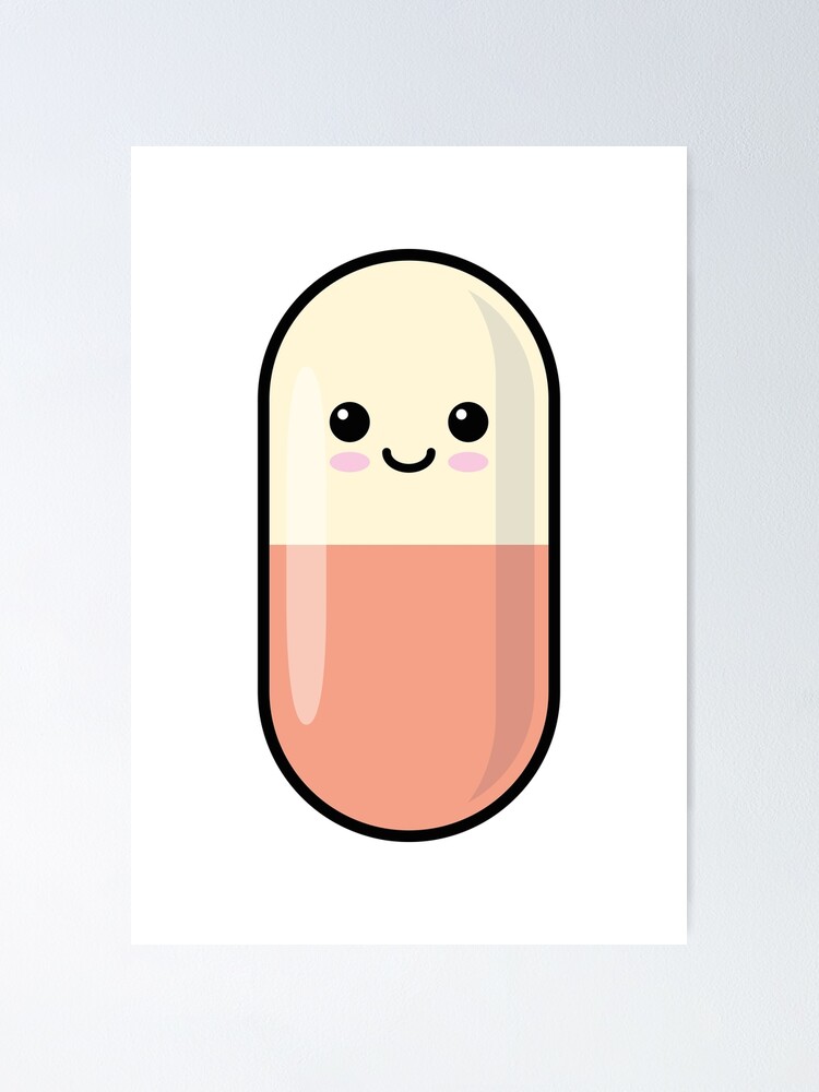 "Happy pill" Poster for Sale by Eenig | Redbubble